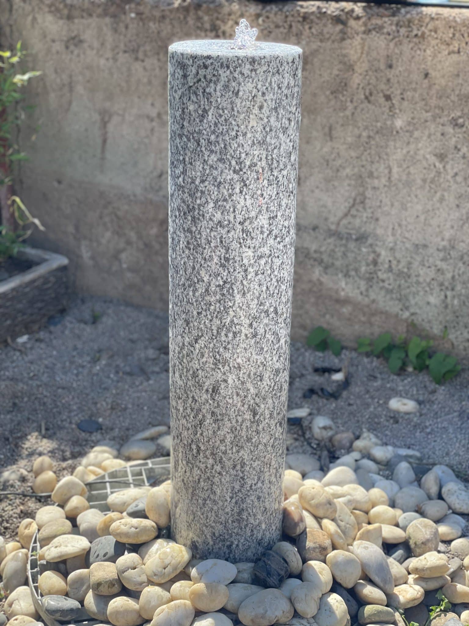 Granite Round Column 90cm high - Ornamental Classics