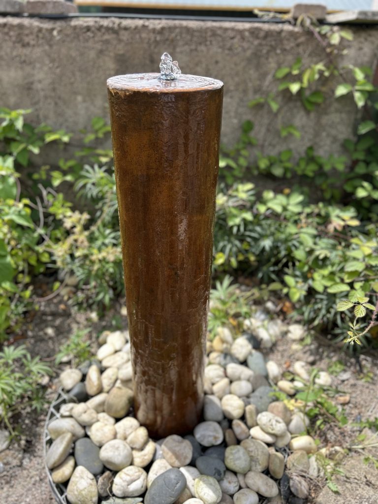 Corten Steel Column 70cm Garden Water Feature - Ornamental Classics