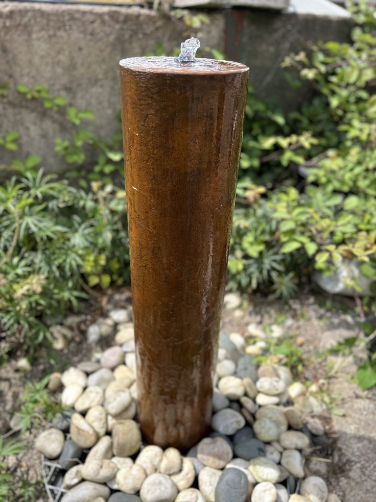 Corten Steel Column 70cm Garden Water Feature - Ornamental Classics